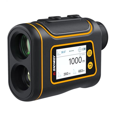 sndway sw 1500b 골프 거리 측정기 lcd 터치 스크린 높이 속도 면적 측정 컬러 스크린 터치 자동 데이터