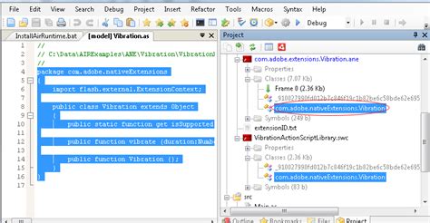 Using ANE Air Native Extension In Flash Professional IDE Permadi