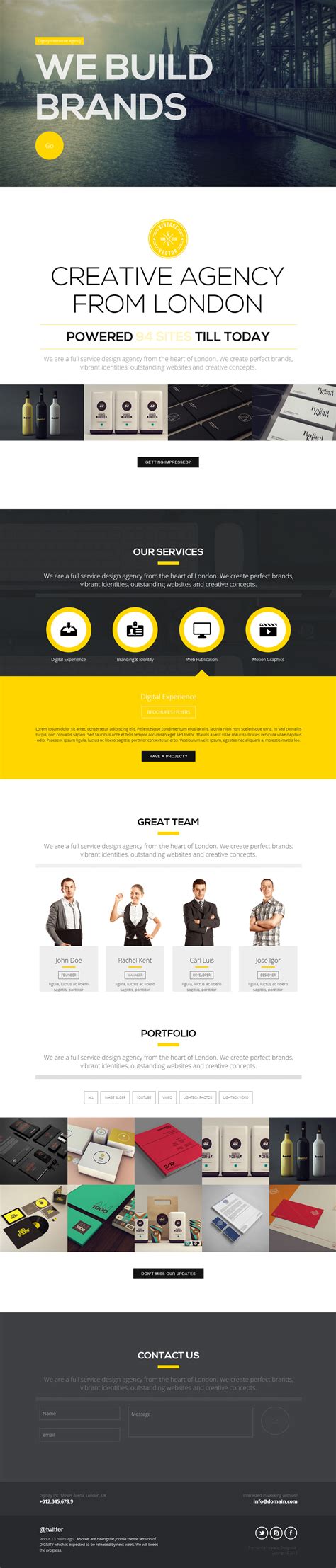 Best Responsive Parallax Scrolling Website Template Website