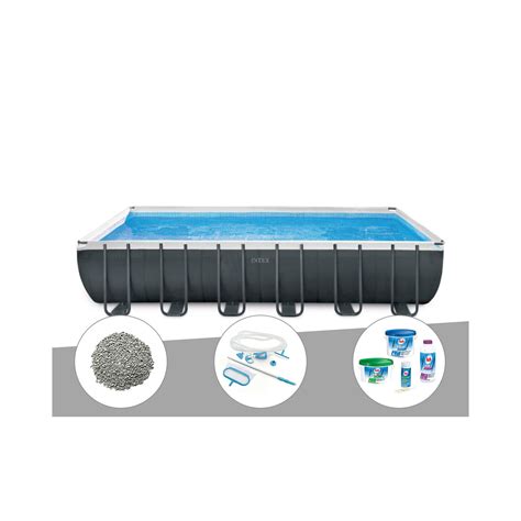 Kit Piscine Tubulaire Intex Ultra Xtr Frame Rectangulaire 732 X 366 X