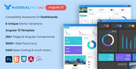 MaterialPro Angular 13 Admin Template By Wrappixel ThemeForest