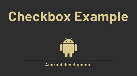 Using Android Checkbox Multiple Selections Developers Dome