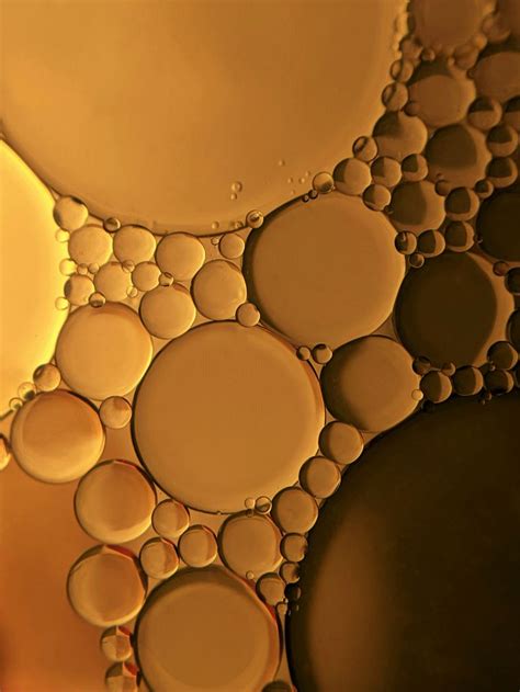 Macro Nature Picture Oil Droplet Aesthetic Oil Drops Background Oil