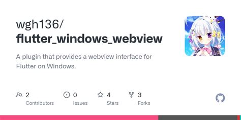 Github Wgh136 Flutter Windows Webview A Plugin That Provides A