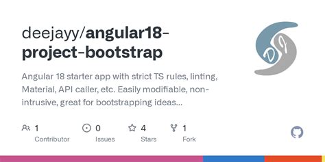 Github Deejayyangular18 Project Bootstrap Angular 18 Starter App