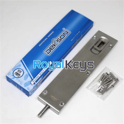 Jual Flush Bolt Plate Dekson Dekkson Fbp 6 Inch Grendel Slot Plat