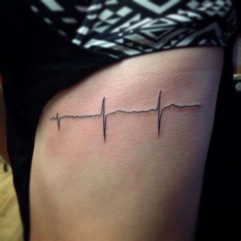 Heartbeat Lifeline Tattoos