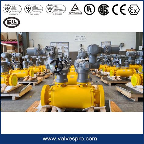 Double Block And Bleed Full Bore Trunnion Ball Valve High Pressure Ball