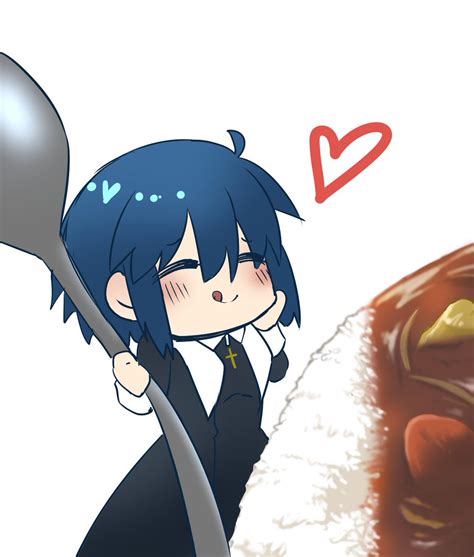 シエル先輩 月姫 カレー ｳﾞｧﾝ原稿中のイラスト