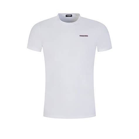 Dsquared2 Cotton Simple White T Shirt Clothing From N22 Menswear Uk