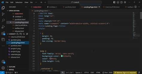 Video Gunalan A On Linkedin Codsoft Webdevelopment Landingpage