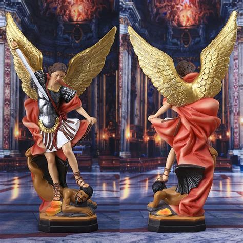 Sainwords 12 2in St Michael San Miguel Arcangel Statue