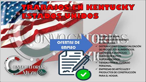 Trabajos En Kentucky Estados Unidos 2023 2024 Julio 2025