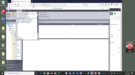 make an email export profile in pstviewer pro viewer for outlook pst