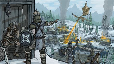 Artwork The Elder Scrolls V Skyrim Dragon Video Games The Elder