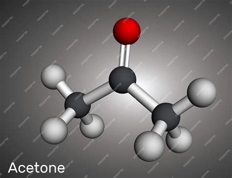 Premium Photo Acetone Ketone Molecule It Is Organic Solvent Molecular