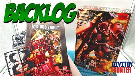 Unboxing Zaku Ii Char Custom Mg 1100 Bandai Gundam Zaku Charaznable