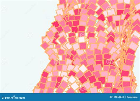 Color Abstract Square Rectangle Pattern Generative Art Background