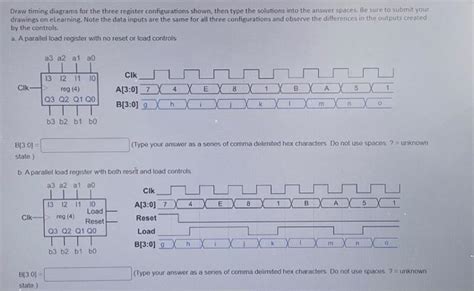 Draw Timing Diagrams For The Three Register