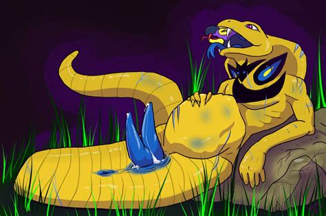 Rule 34 Arbok Cum Diphallia Diphallism Furry Gay Hemipenes Male Multi