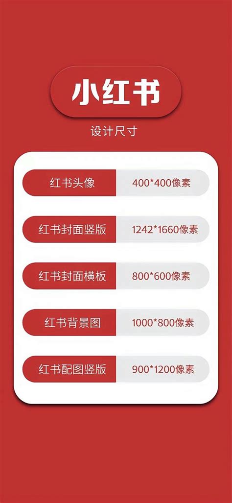 设计常用尺寸 小红书