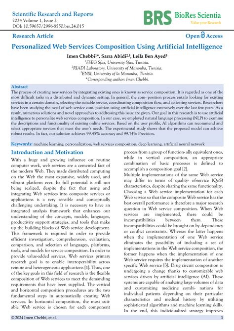 Pdf Personalized Web Services Composition Using Artificial Intelligence