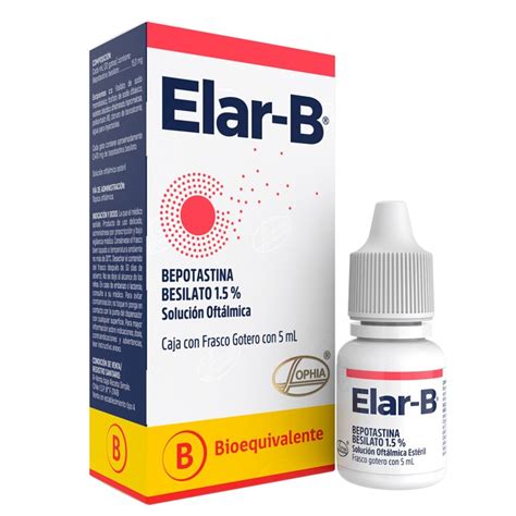 Elar B B Bepotastina Besilato 1 5 Solución Oftálmica 5ml Productos Salcobrand