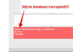 SQLite Fix For Result Database Disk Image Is Malformed Casler