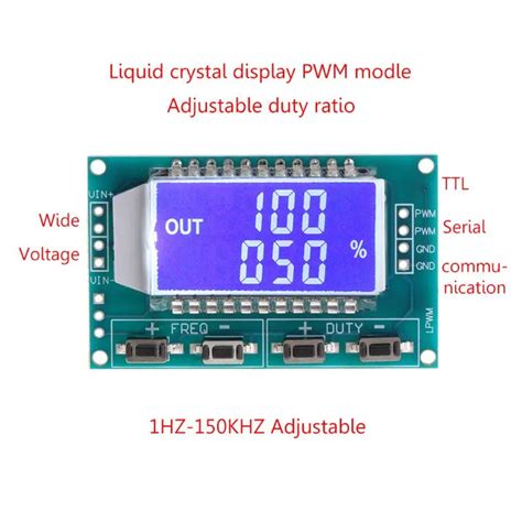 pwm 펄스 주파수 듀티 사이클 가변 모듈 신호 발생기 lcd 디스플레이 signal generators aliexpress
