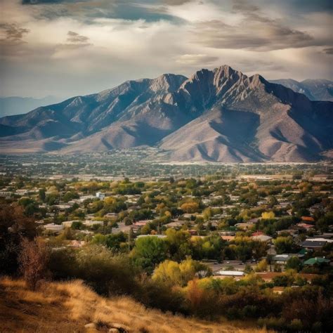 Un Pequeño Pueblo Rodeado De Montañas Foto Premium