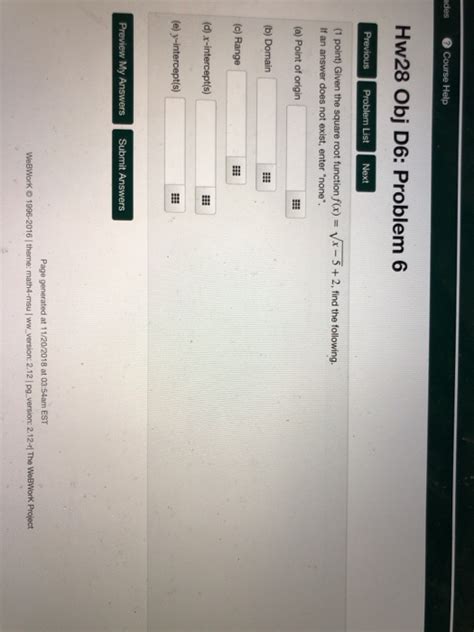 Solved Hw Obj D Problem A Point Of Origin Page Chegg Com