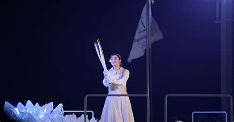 평창올림픽 개회식 밝히는 피겨요정 김연아 Mbn포토