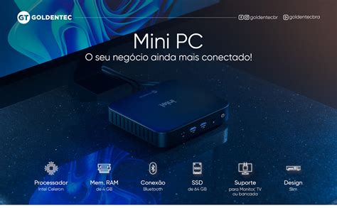 Mini PC Intel Celeron Dual Core Lojagoldentec