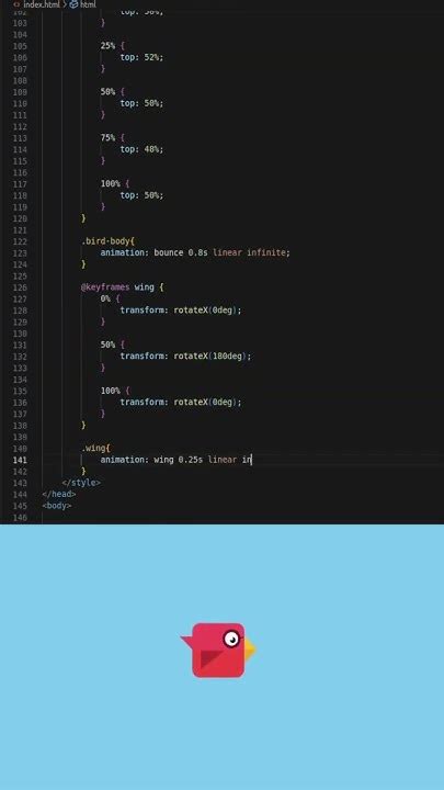 Flappy Bird Html Css Shorts Youtube