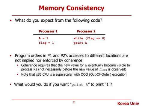Ppt Lecture 4 Memory Consistency Models Powerpoint Presentation