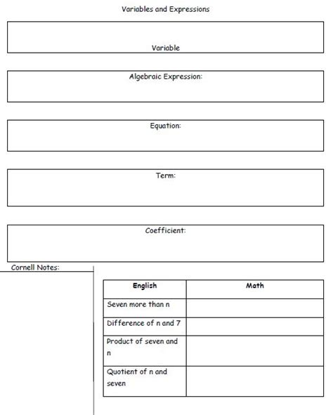 Math Interactive Notebook Math Intervention Teaching Math