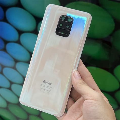 Lưng Kính Camera Xiaomi Redmi Note 9S Trắng hồng