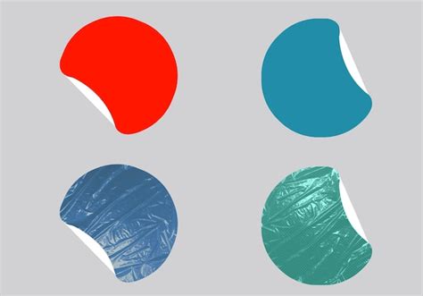 Adesivos Redondos Personalizados Com Modelo Psd Mockup De Borda