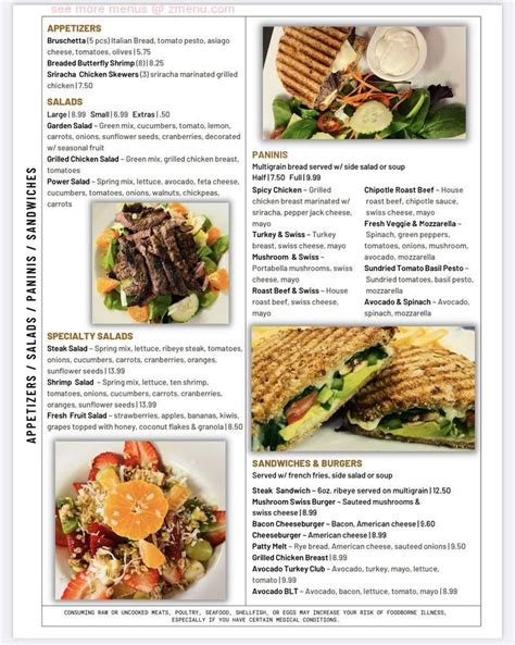 Online Menu Of Fresco On First Restaurant Dixon Illinois 61021 Zmenu
