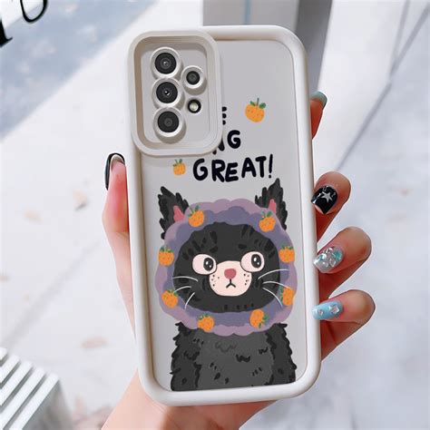 เคสสำหรับ Samsung A13 4g A13 Lite A13 5g A04s เคสโทรศัพท์สุนัขแมวสามสี