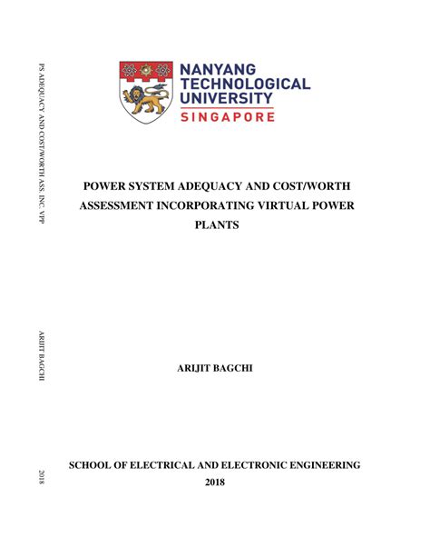 Pdf Power System Adequacy And Costworth Assessment Incorporating