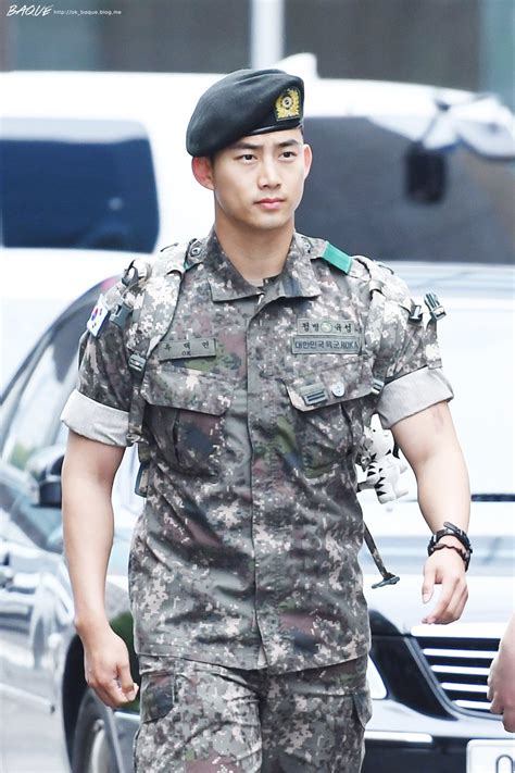 Recent Photos Of 2pm Taecyeon In Army Show His Drastic Body Transformation
