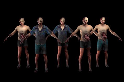 Summer Zombie 03 Characters Unity Asset Store