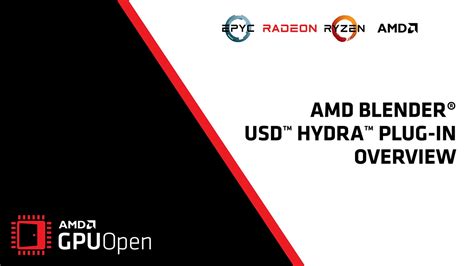 Amd Usd Hydra Plug In For Blender Amd Gpuopen