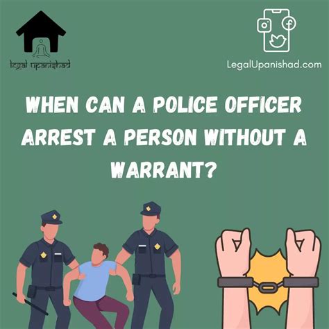 When Can A Police Officer Arrest Without A Warrant Section 41 Of Crpc
