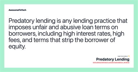 Predatory Lending Awesomefintech Blog