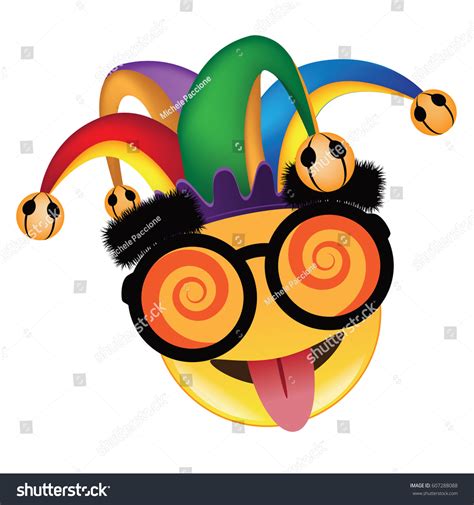 April Fools Day Jester Hat Silly Stock Vector Royalty Free 607288088