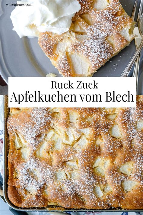 Ruck Zuck Apfelkuchen Vom Blech Rezept Was Eigenes Recipe