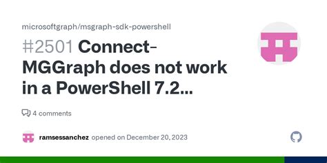 Connect MGGraph Does Not Work In A PowerShell 7 2 Function When The