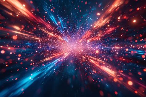 Premium Photo Diagram Showing A Colorful Data Explosion Over A Dark